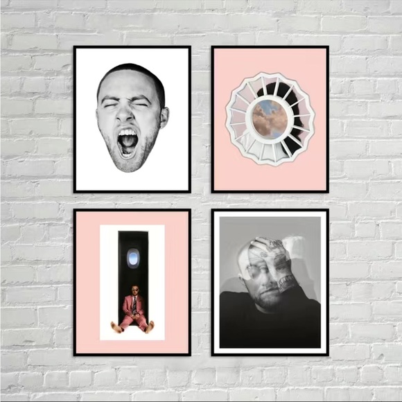 Art | 4 Piece Mac Miller Canvas Wall Art Set | Poshmark